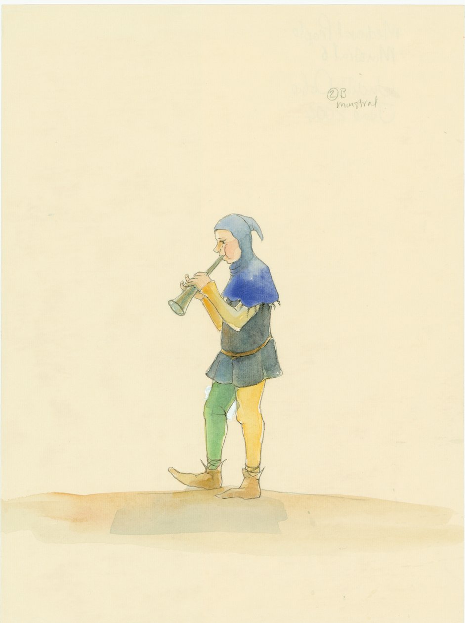 Medieval Minstrel by Judith Dobie: Premium art reproduction