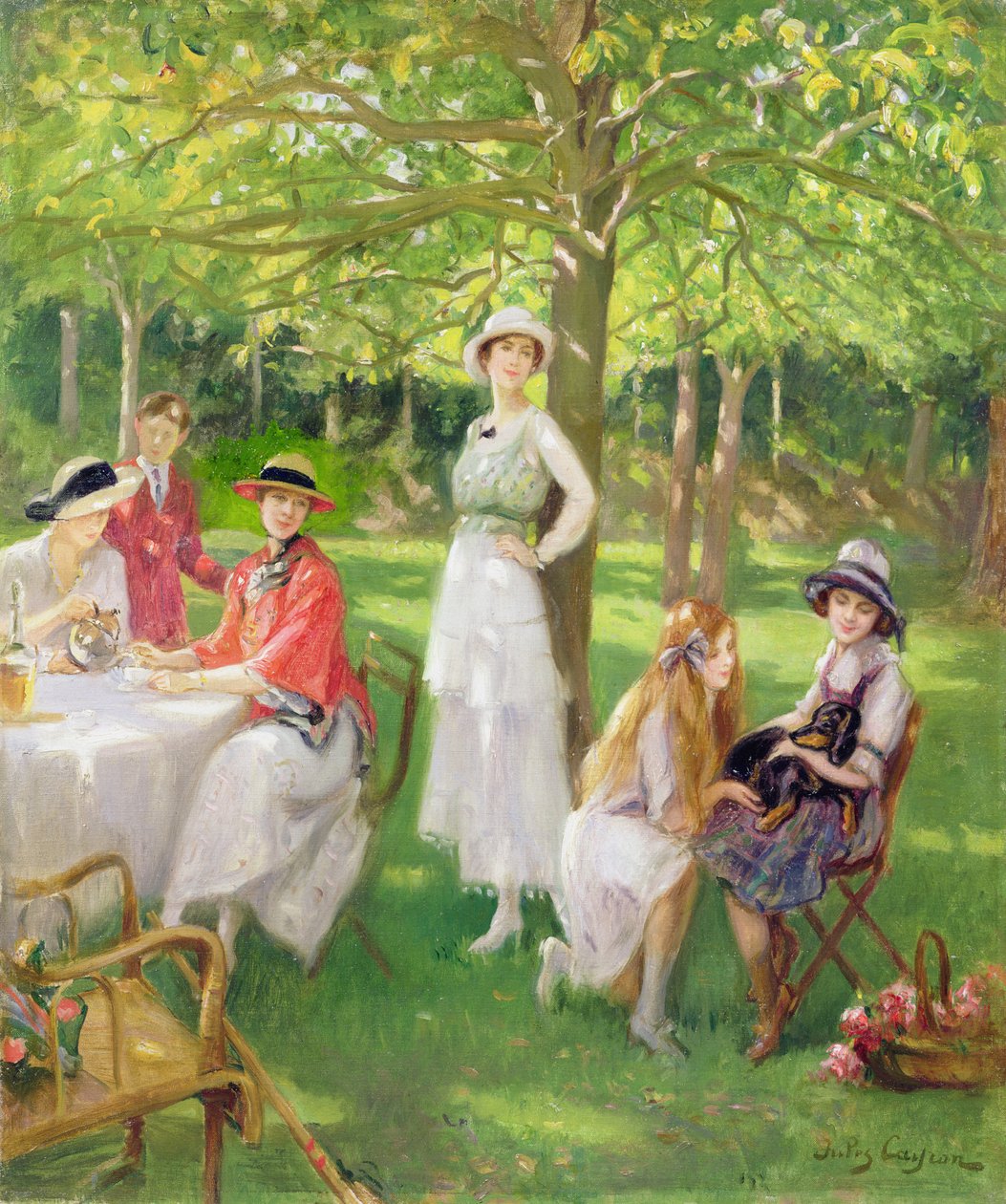 Tea in the Garden by Jules Cayron: Buy fine art print