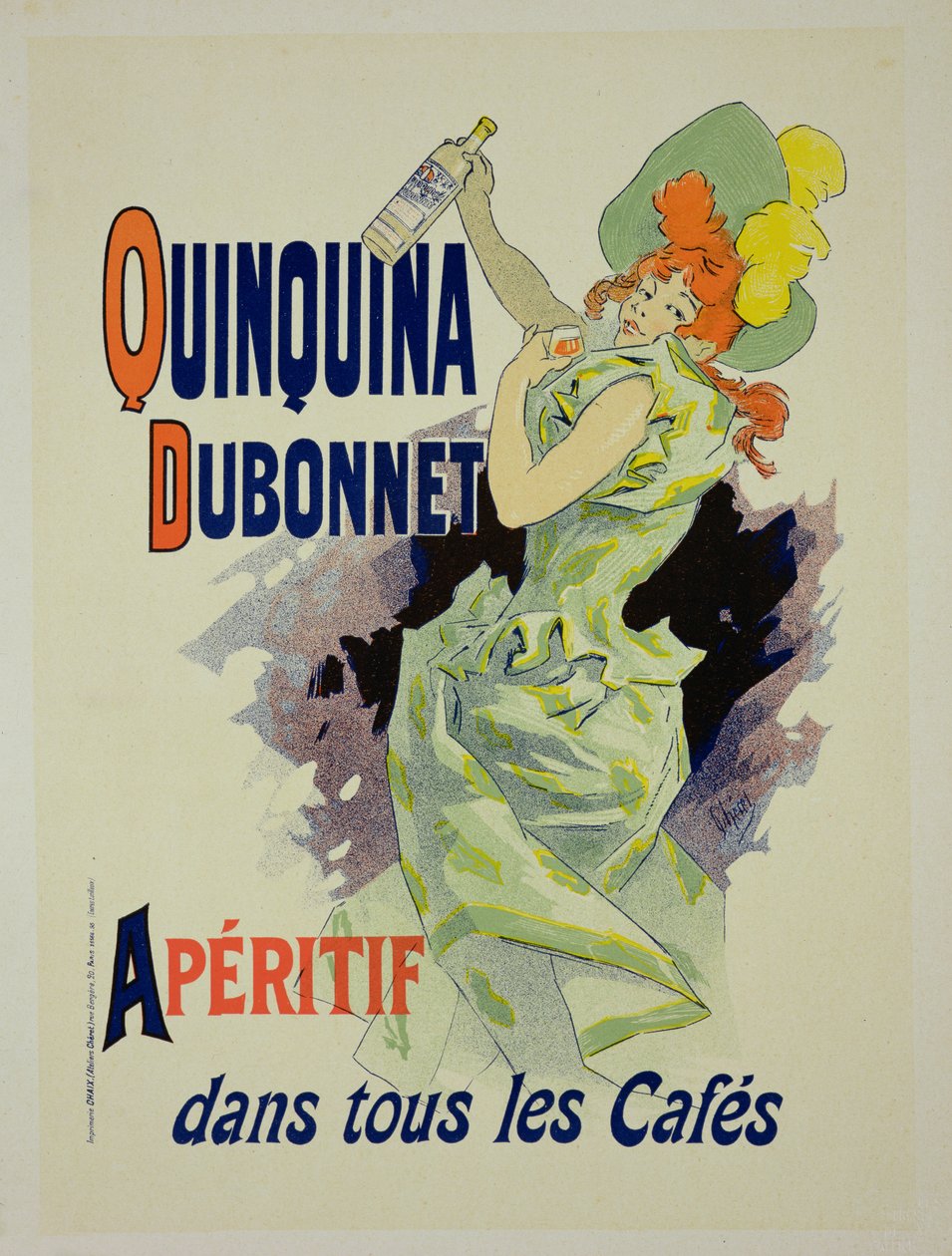 Reproduction of a Poster Advertising 'Quinquina Dubonnet', 1895