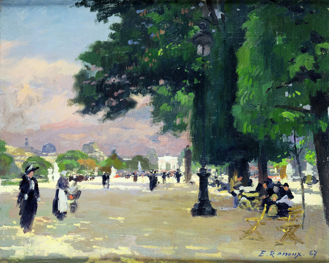 The Tuileries by Jules Ernest Renoux: Buy fine art print