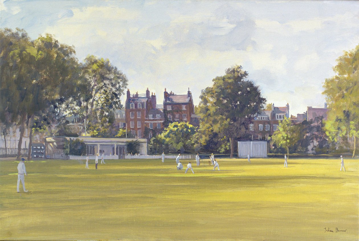 Cricket at Burton Court by Julian Barrow: Fine art print