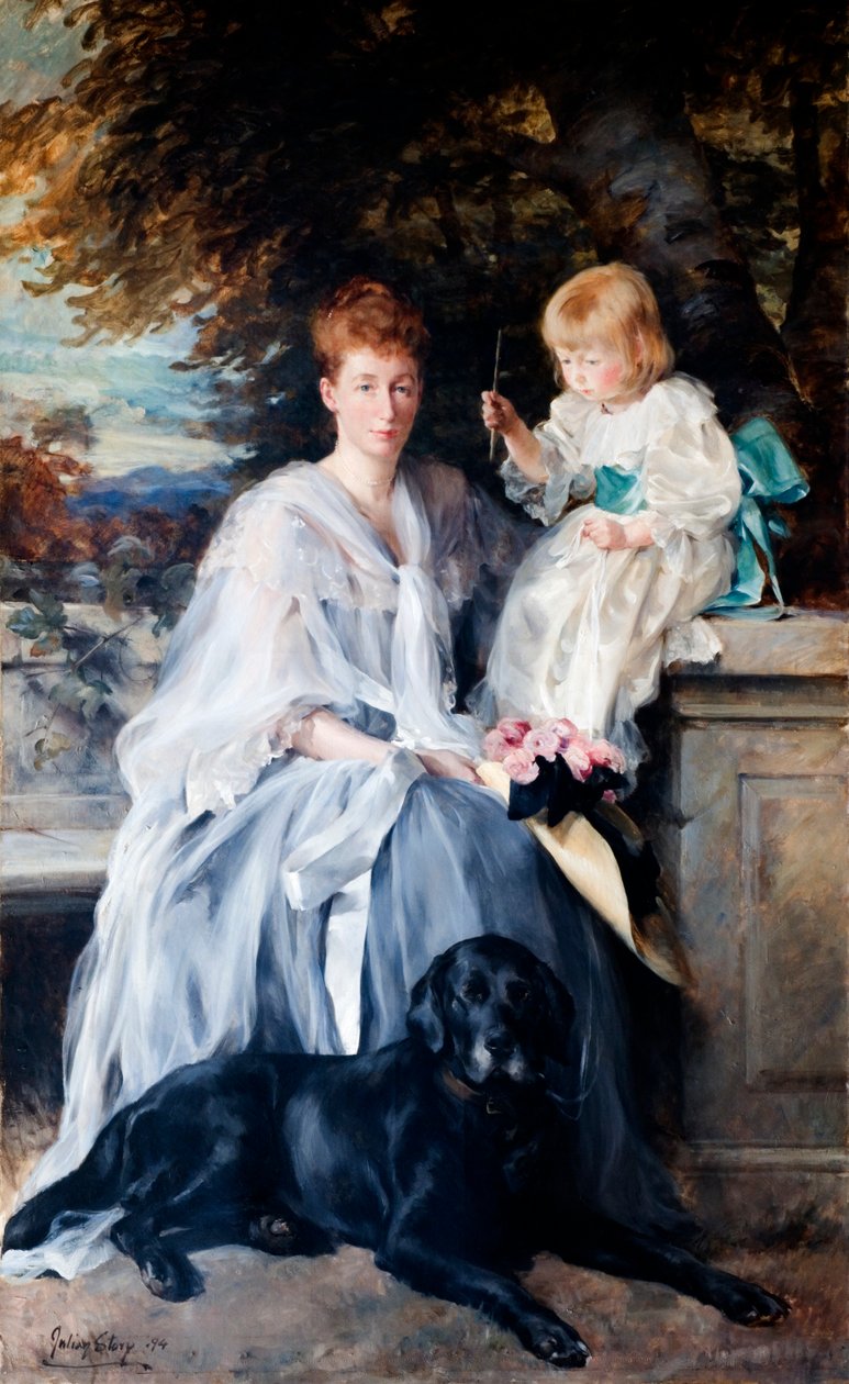 Alice Strong, Mrs. Godfrey Clark, and her son