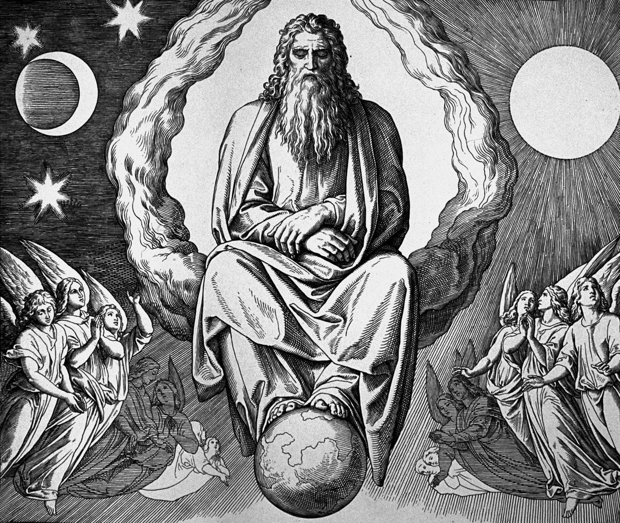 God is Resting After the Creation of the World