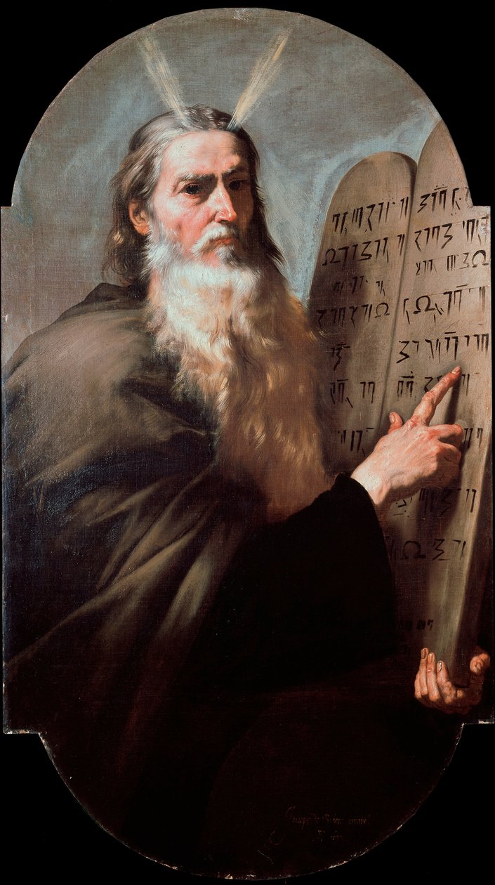 Moses Holding the Tables of the Law by Jusepe de Ribera