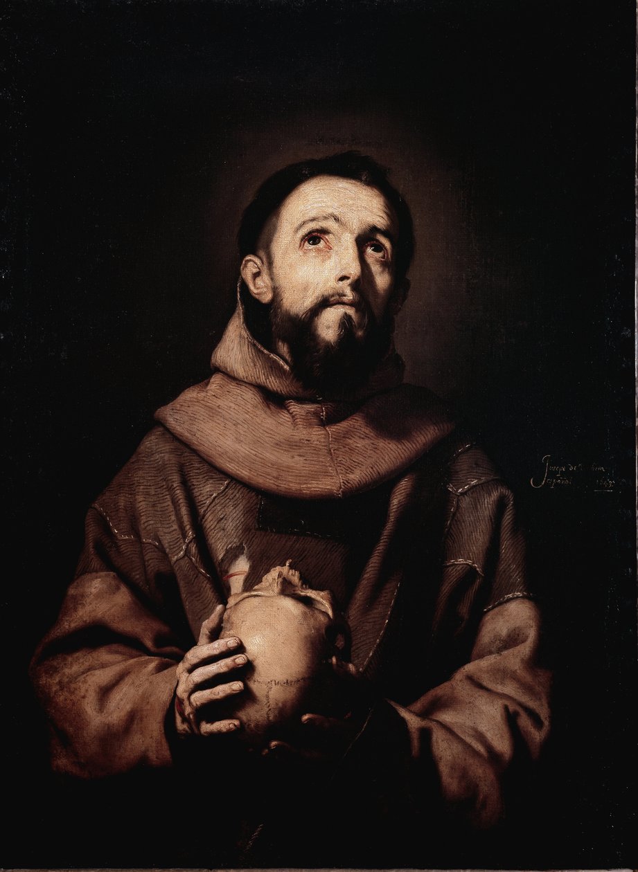 St. Francis of Assisi by Jusepe de Ribera: Fine art print