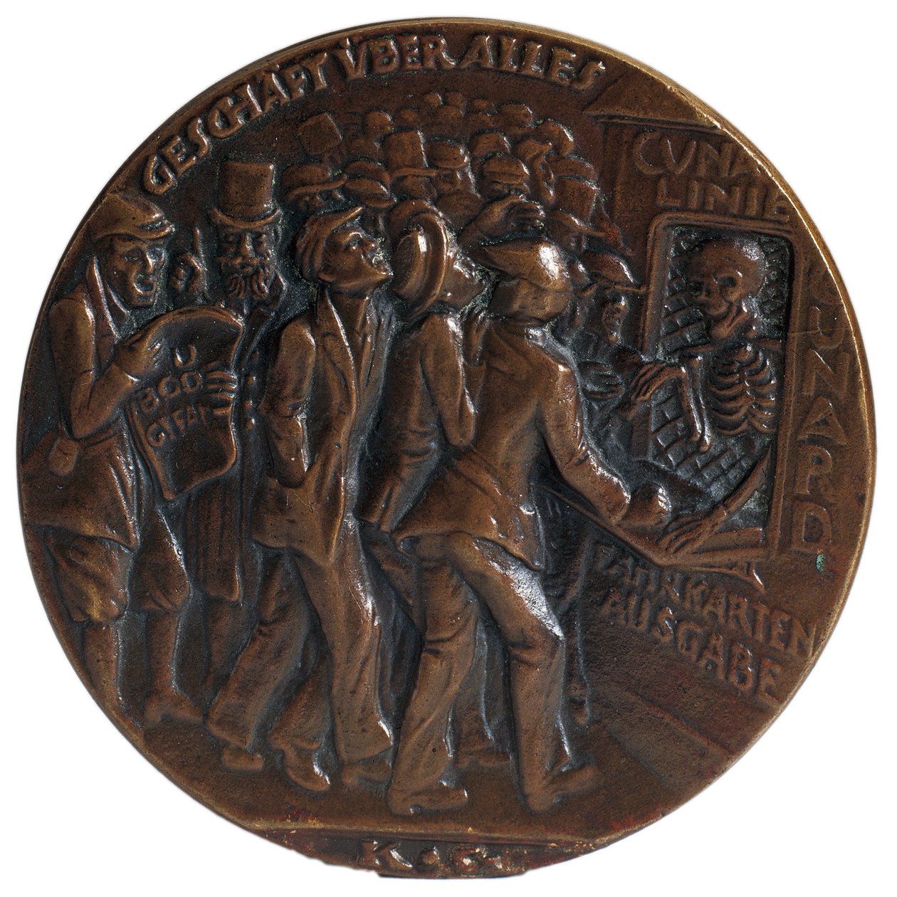 Medal commemorating the torpedoing of the liner 'Lusitania', May 7