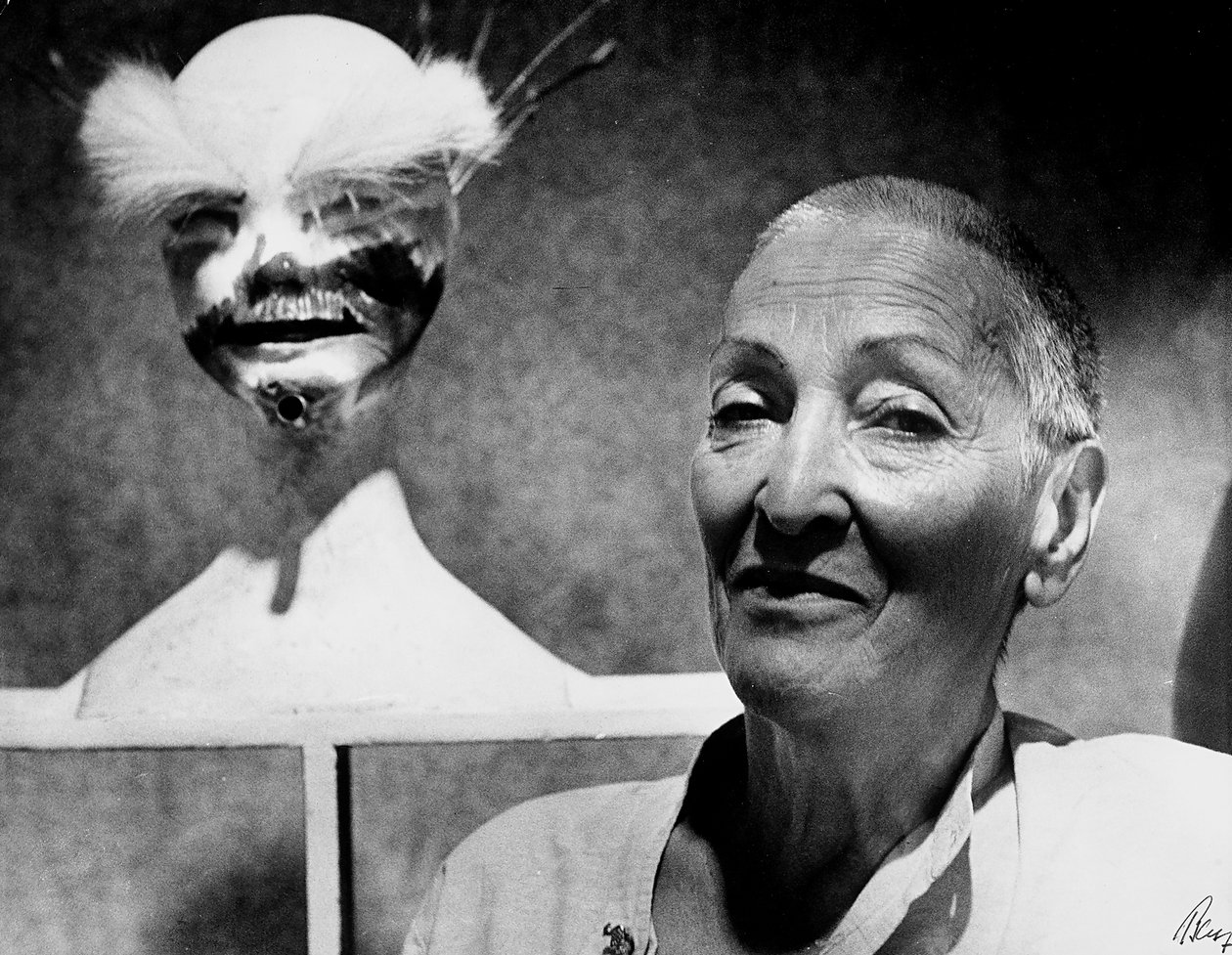 Portrait of the German painter and sculptor Meret Oppenheim