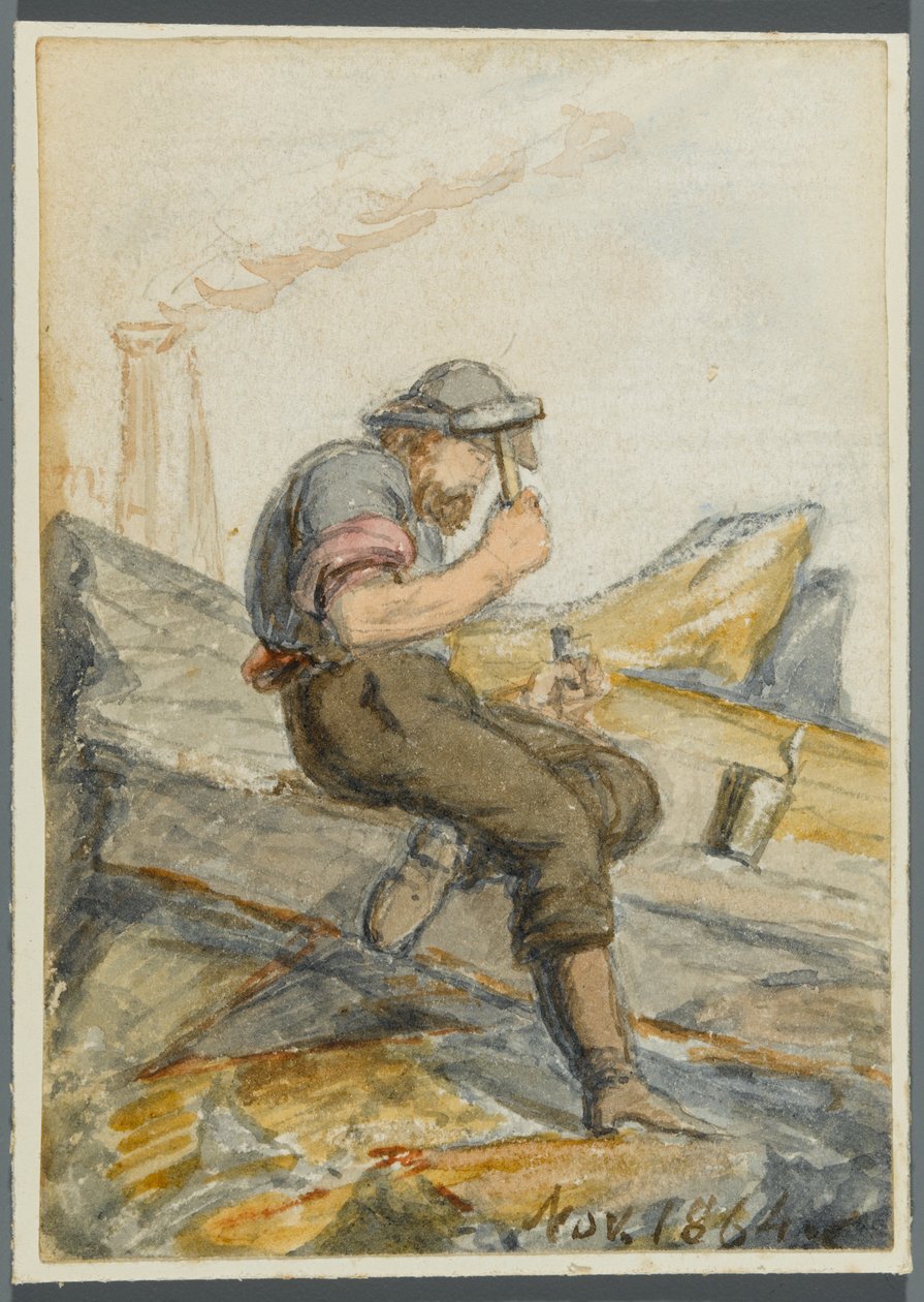 Stone Worker by Karl L.H. Mueller: Buy fine art print