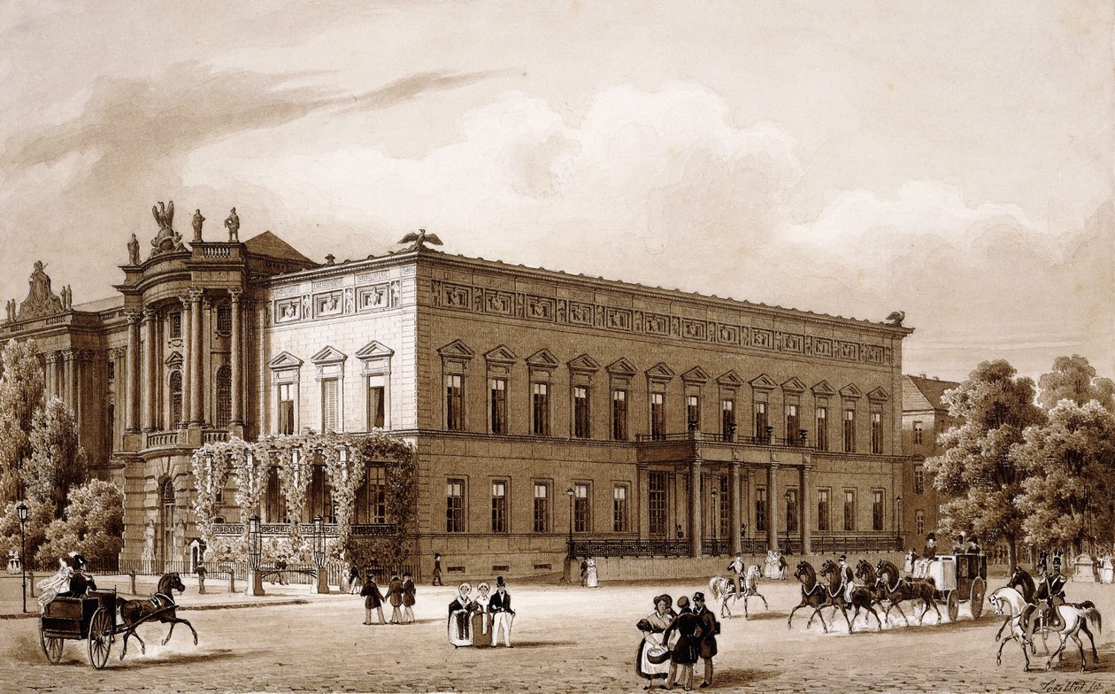 Unter den Linden, Berlin. The Palace of Prince Wilhelm and the Royal ...