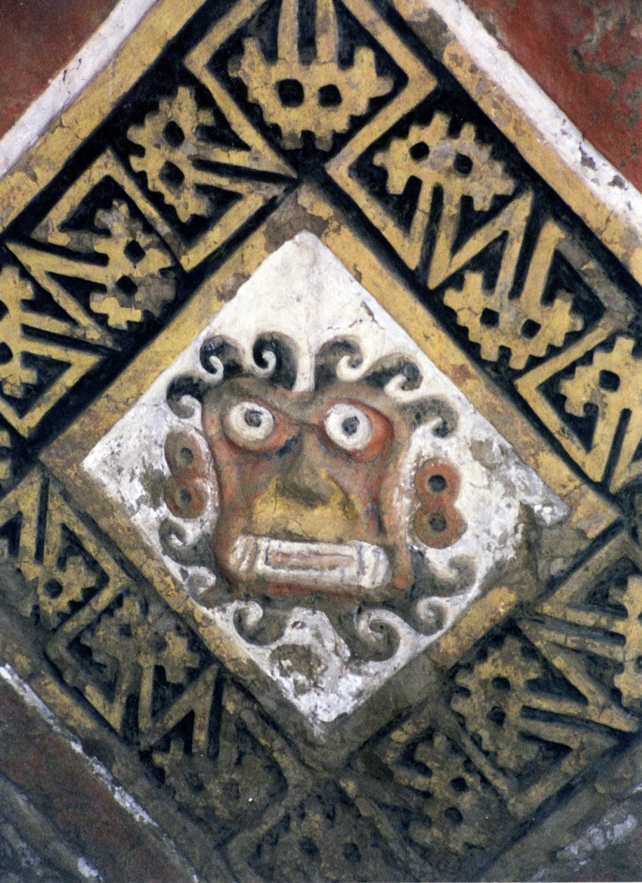 Detail of a Wall Inside the Pyramid, Possibly a Temple Complex, Built ...