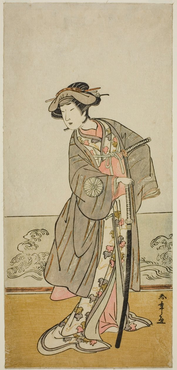 The Actor Nakamura Tomijuro I as Lady Hangaku in the Play 'Wada-gassen ...