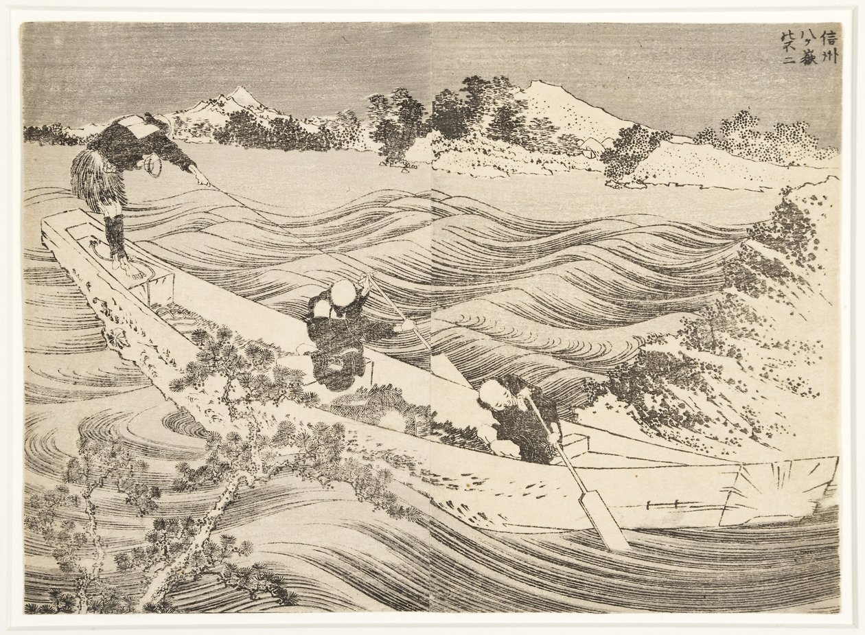 Yatsugatake in Shinano Province by Katsushika Hokusai