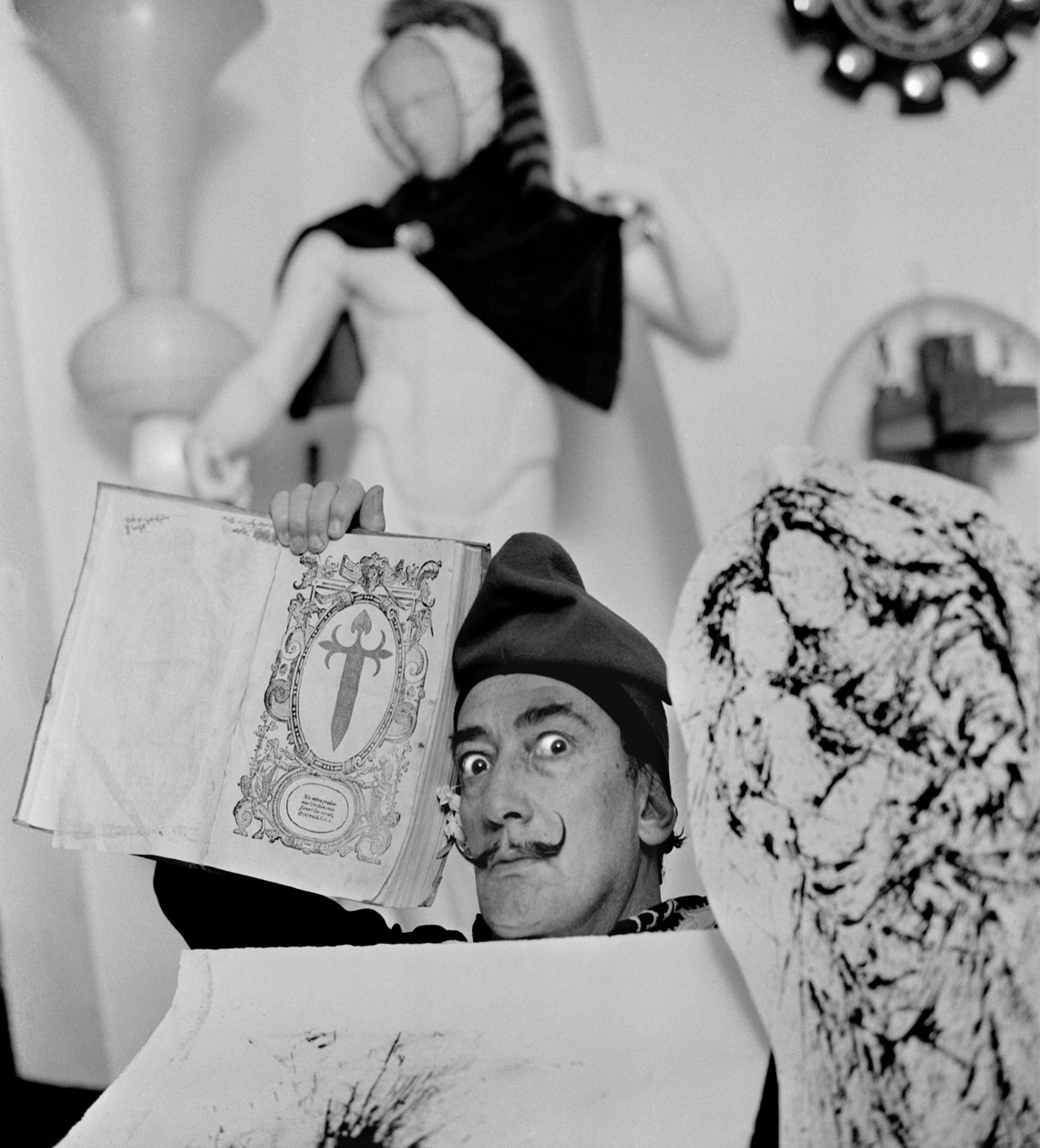Salvador Dali in his house in Port Lligat, November 1957