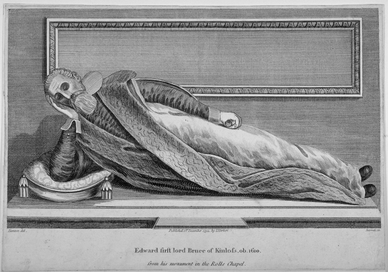 Monument to Sir Edward Bruce in Rolls Chapel, Chancery Lane, City of ...