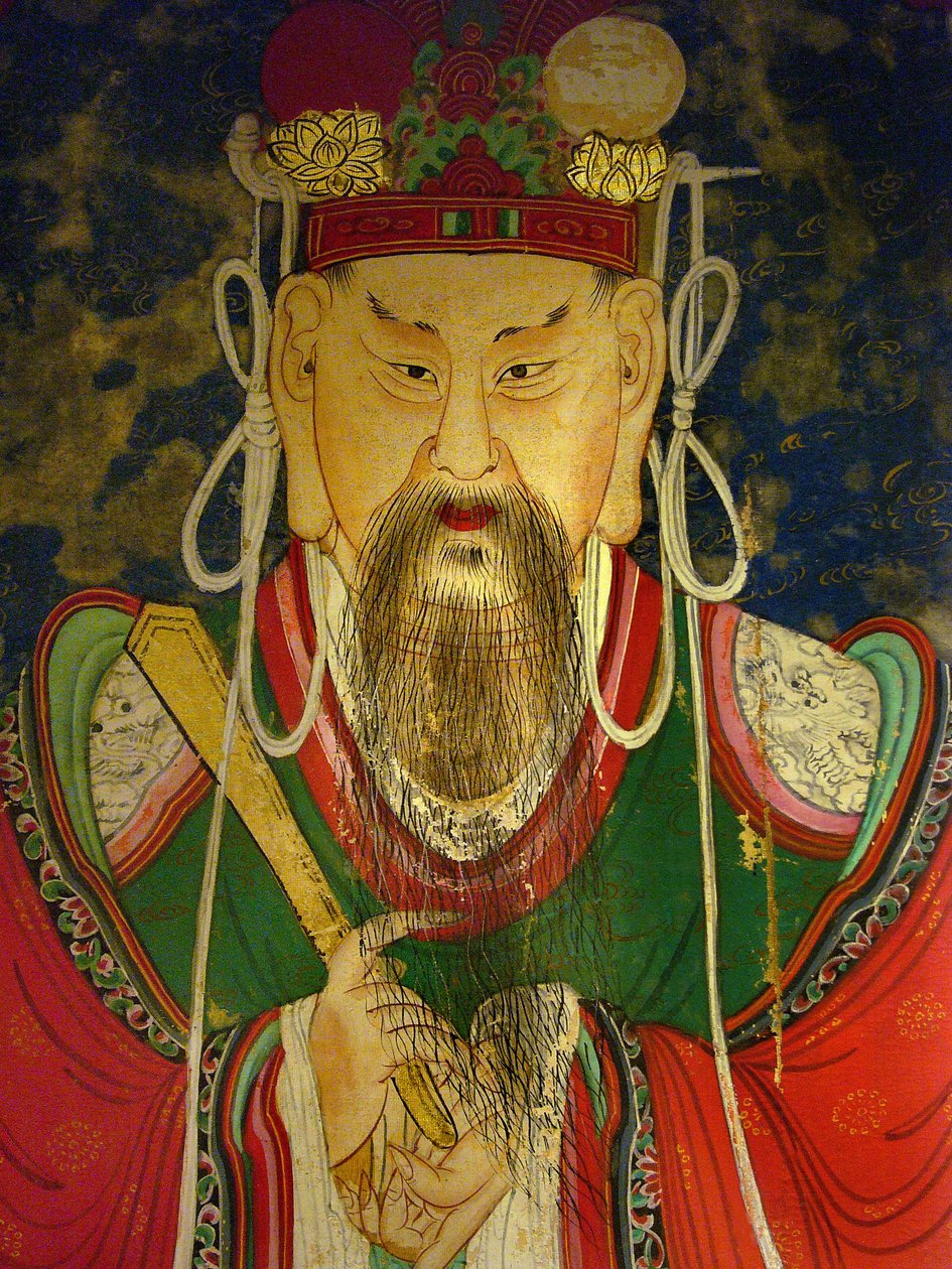 Detail, portrait of the Tenth King (Yeonsangun)