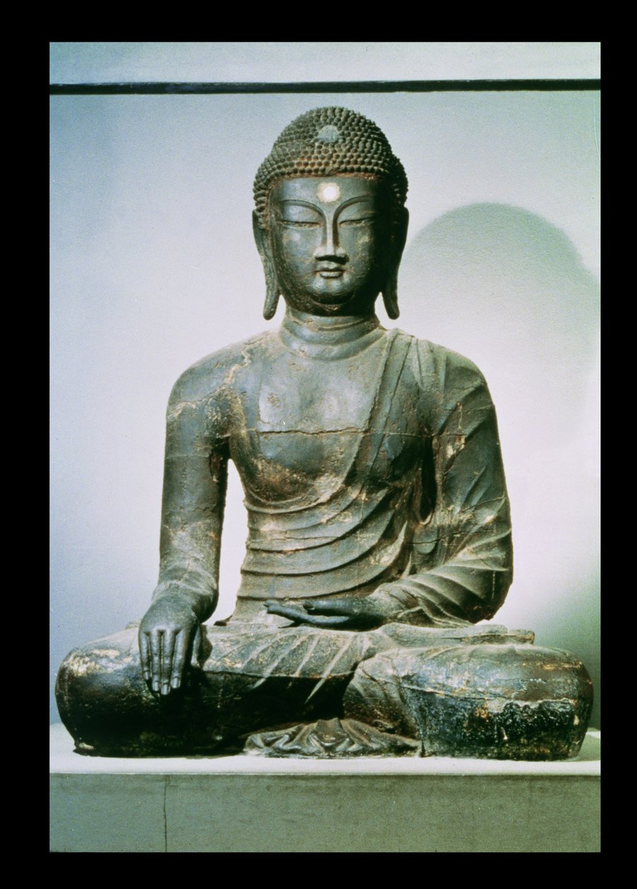Seated Sakyamuni Buddha from Chungung-ni by Korean School