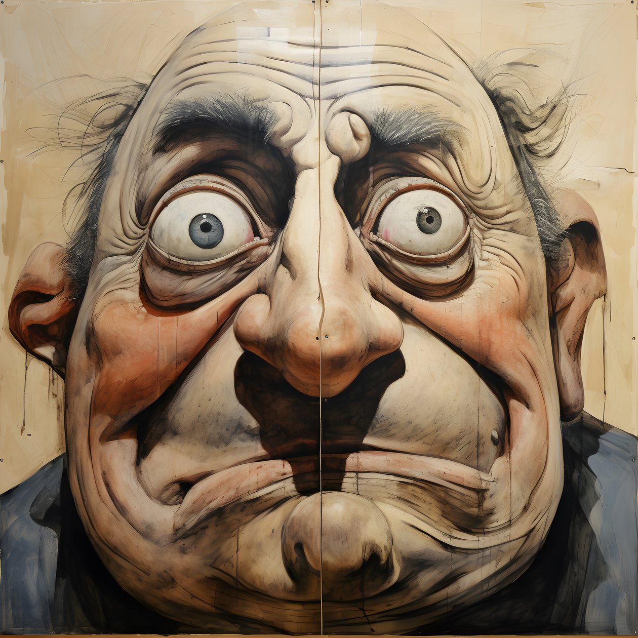 200 Years Old Giant Cute Ogre Face 2 by Kurt Heppke