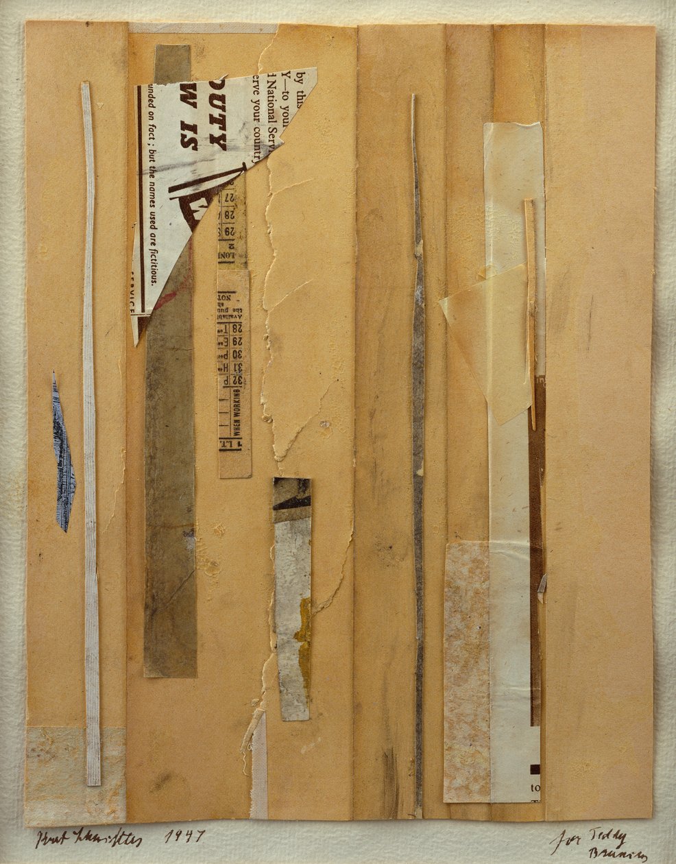 Collage by Kurt Schwitters: Highest-quality art reproduction