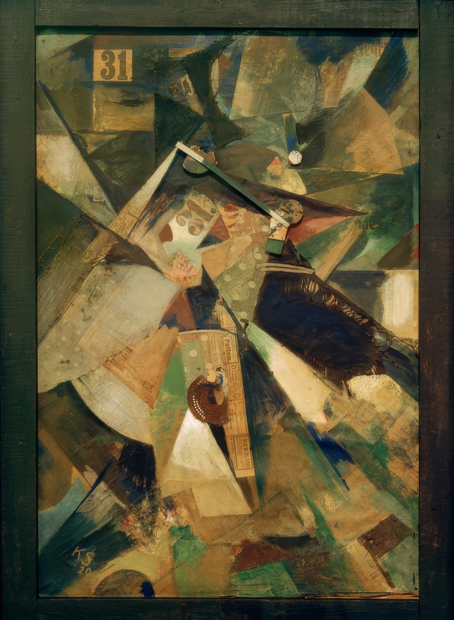Merz Picture Thirty-One by Kurt Schwitters: Fine art print