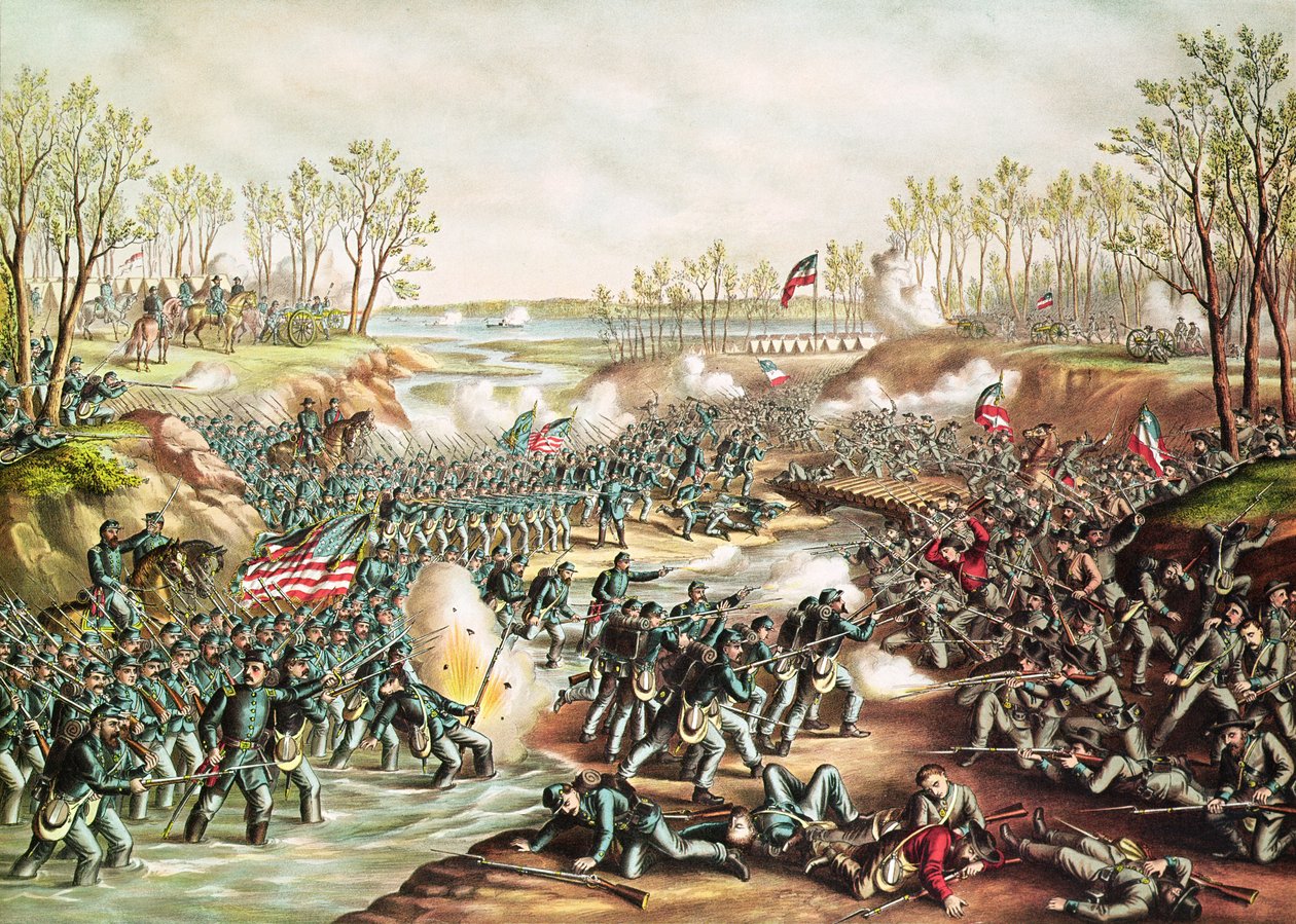 The Battle of Shiloh by Kurz and Allison: Fine art print