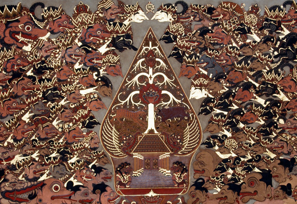 Painting in Wayang Beber style inspired by Theatre of Shadows ...