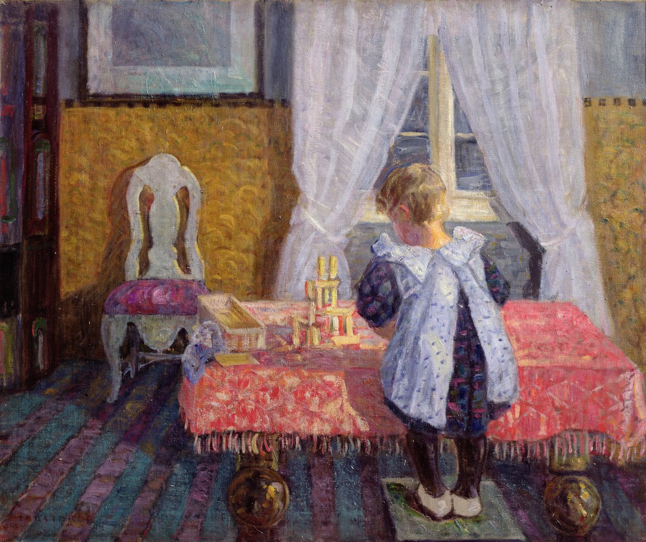 Ingrid in the living room, Skjellerud by Lars Jorde