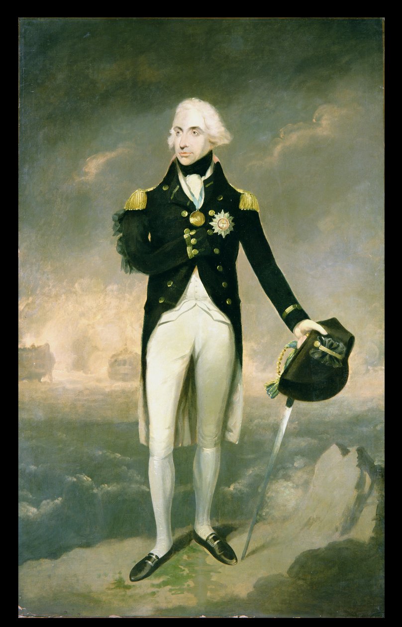 Portrait of Lord Nelson with Santa Cruz beyond