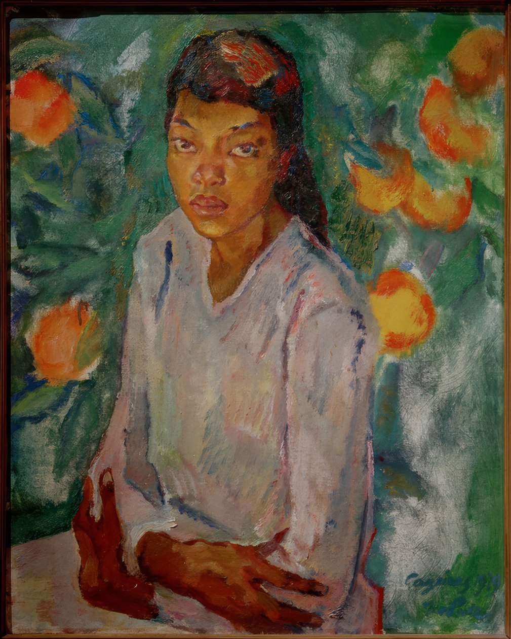 Julia by the Orange Bush by Leo Putz: Buy fine art prints