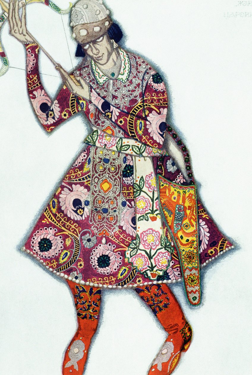 Costume design for The Tsarevitch, from The Firebird