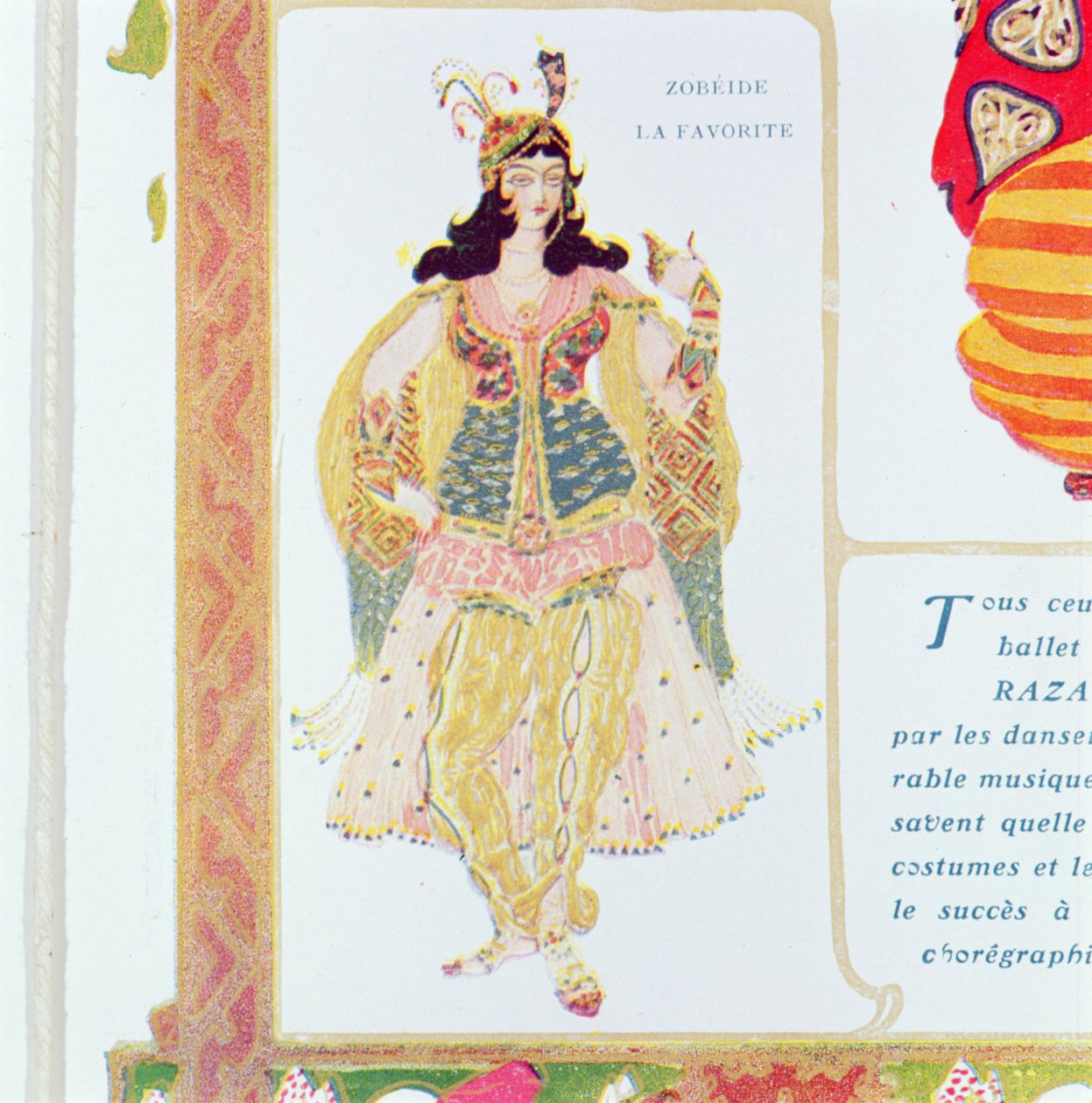 Zobeide, the favourite concubine and leader of the harem of Shariar ...