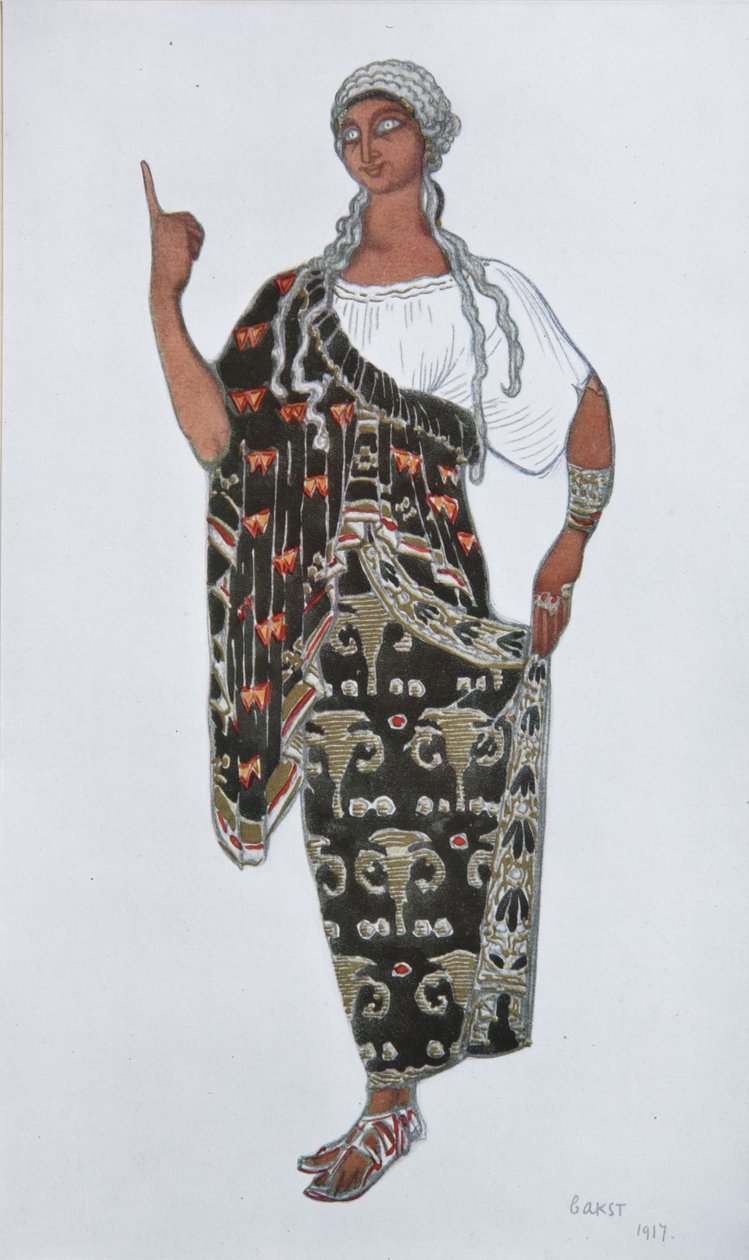 Costume Design for the Opera Fedra by Ildebrando Pizzetti