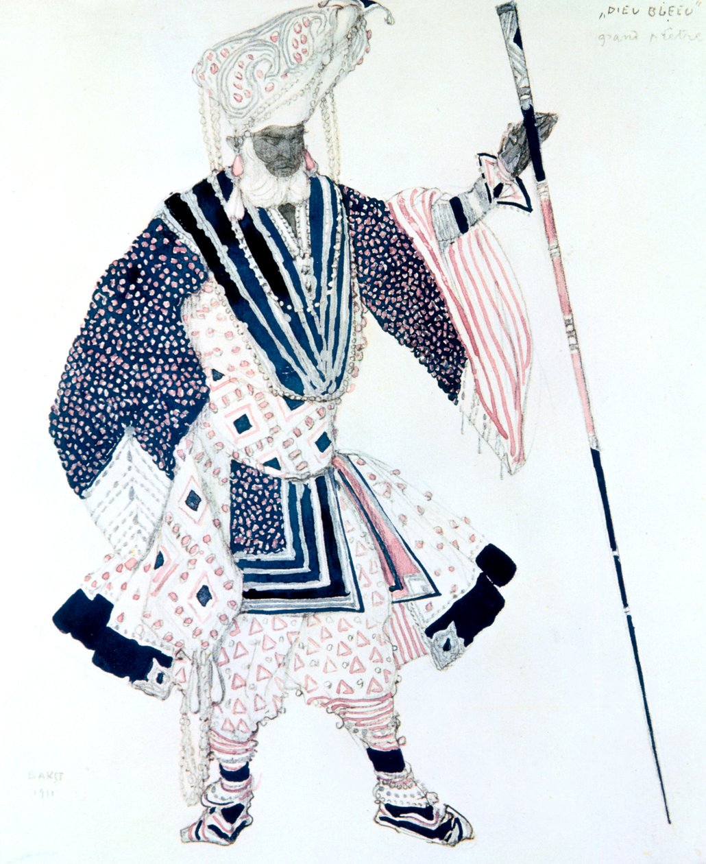 The High Priest, ballet costume design by Leon Bakst