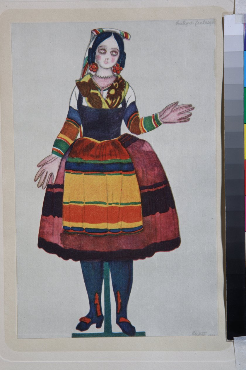 The Italian Doll, Costume for the Ballet 'La Boutique Fantasque ...