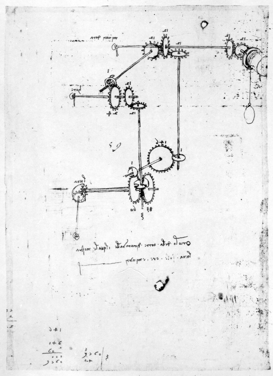 Machinery designs by Leonardo da Vinci: Buy fine art print