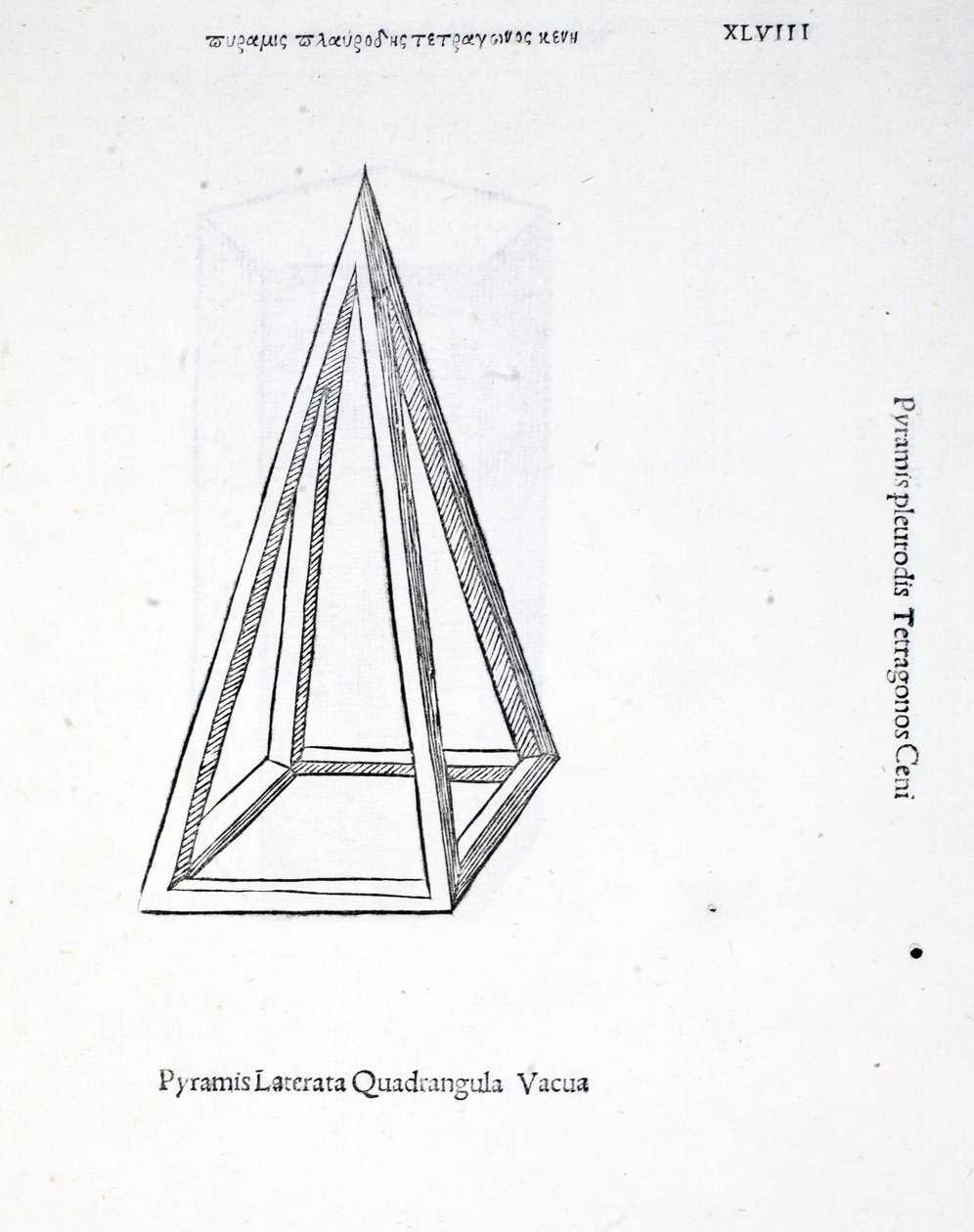Pyramis laterata quadrangula vacua, illustration from 'Divine ...