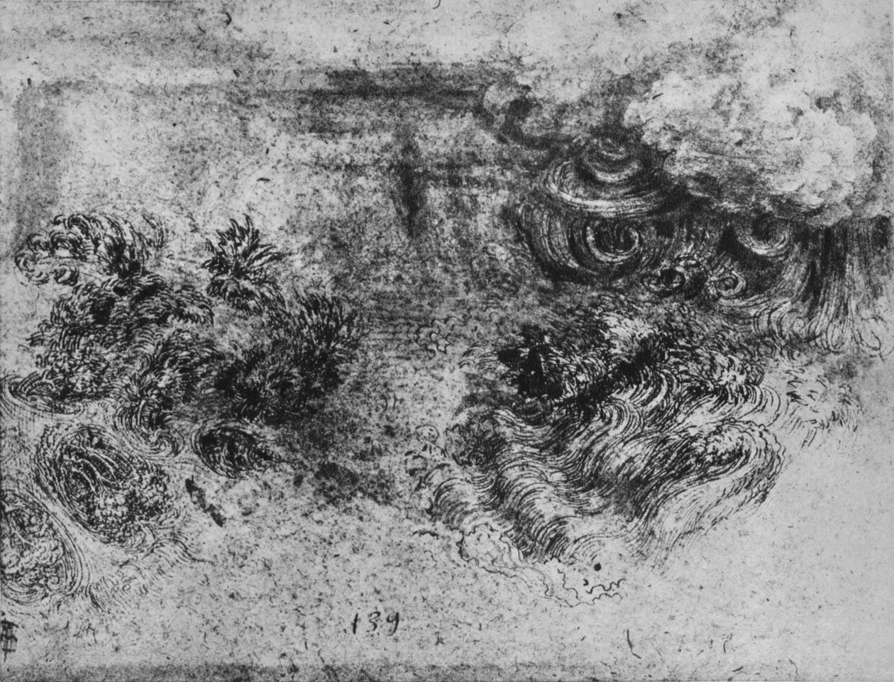 A Deluge by Leonardo da Vinci: Premium art reproduction