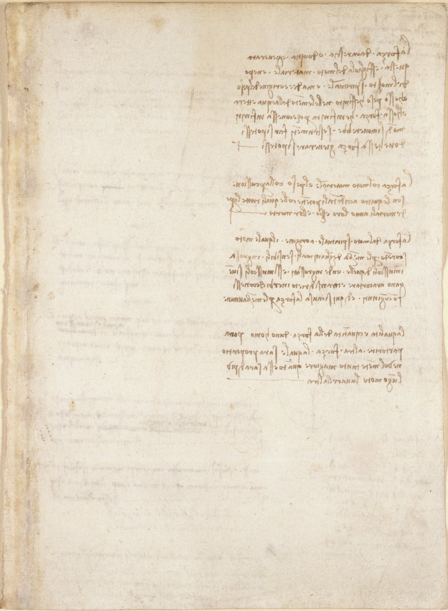 Leonardo da Vinci's Notes from Codex Arundel