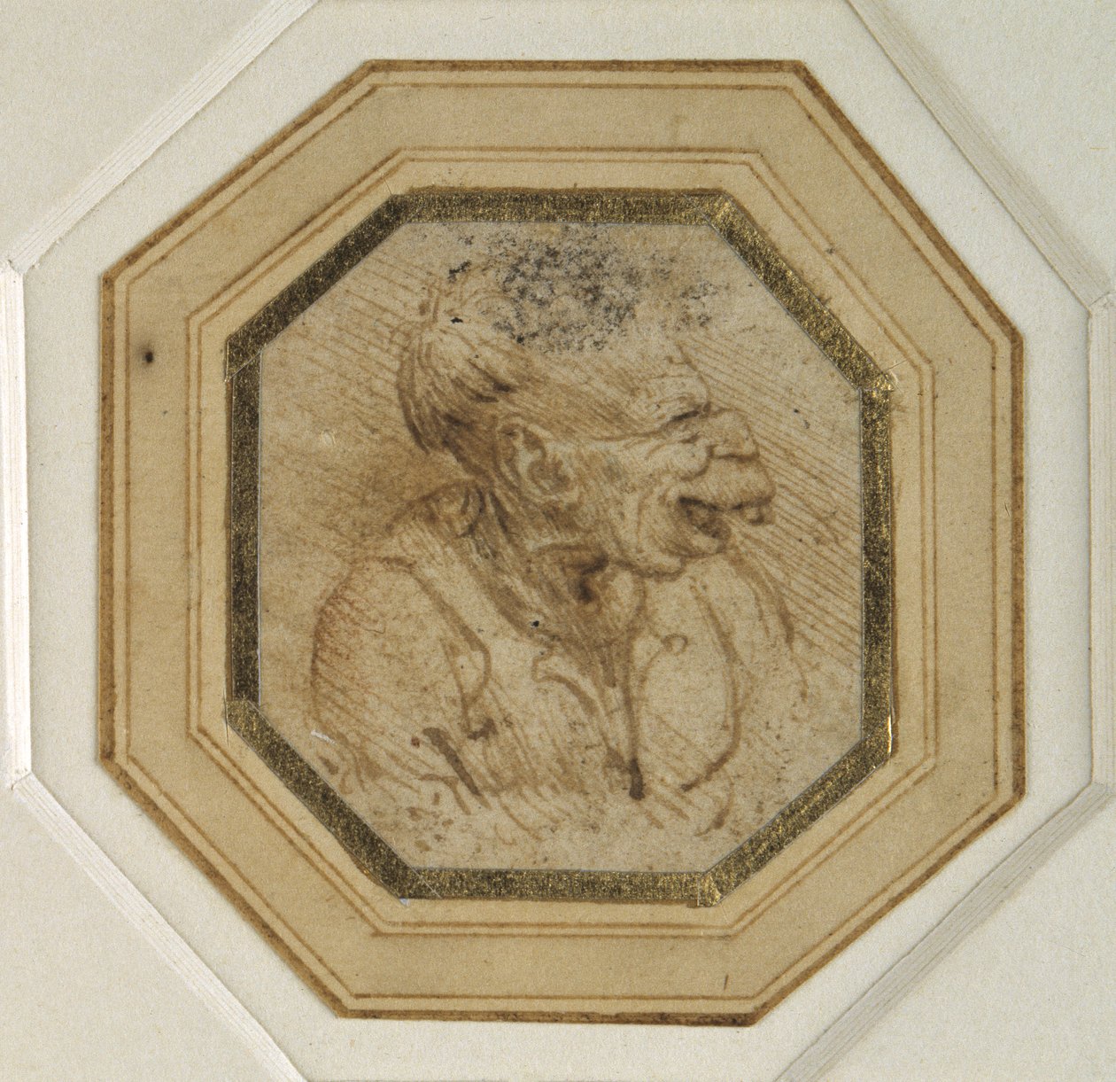 Grotesque head by Leonardo da Vinci: Buy fine art prints