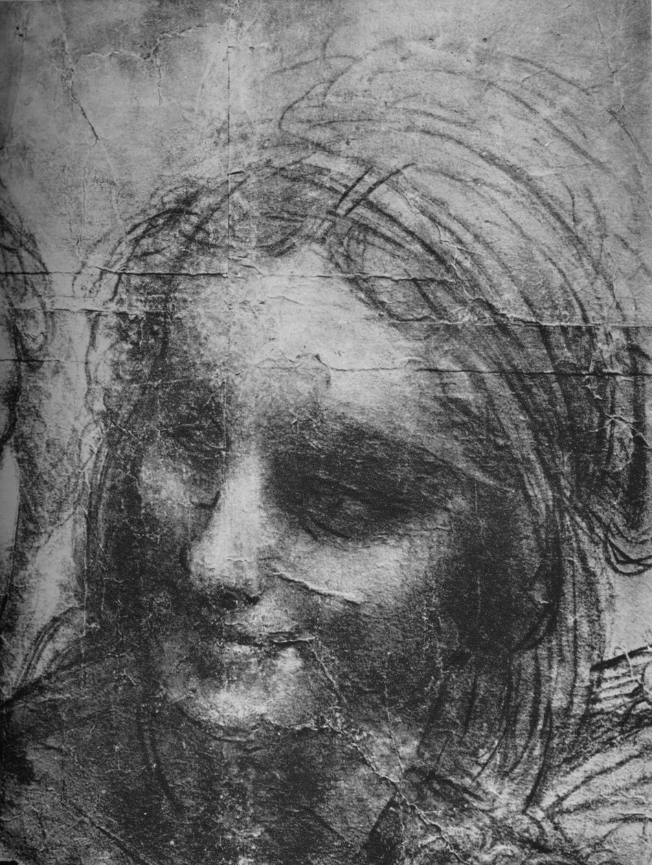 Head of St. Anne - Virgin and Child with St. Anne and Infant St. John ...