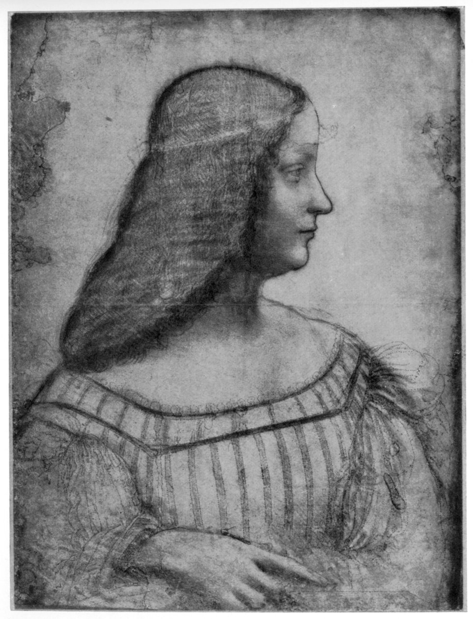 Portrait of Isabella d'Este by Leonardo da Vinci