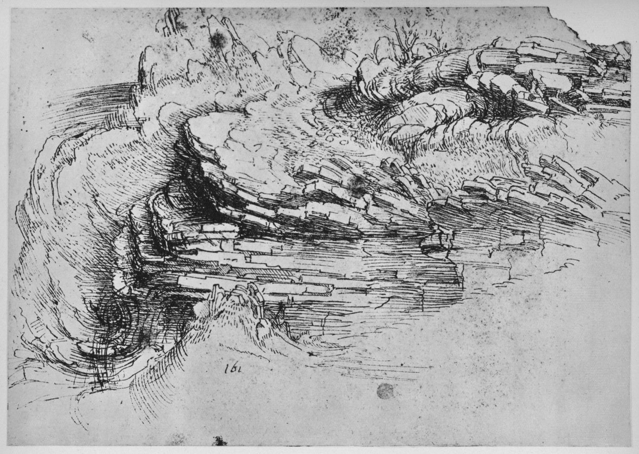 Study of Rock Formations by Leonardo da Vinci