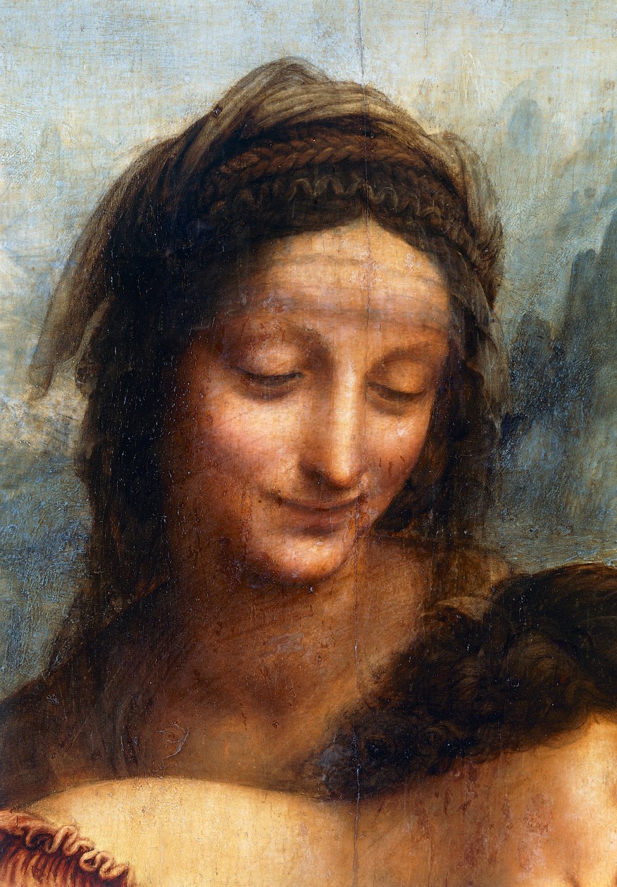The Face of St Anne (detail) by Leonardo da Vinci