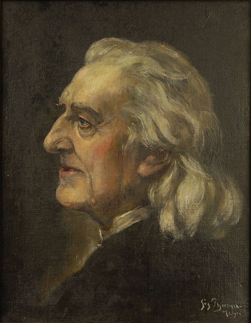 Portrait of Franz Liszt by Leonhard Thoma: Fine art print