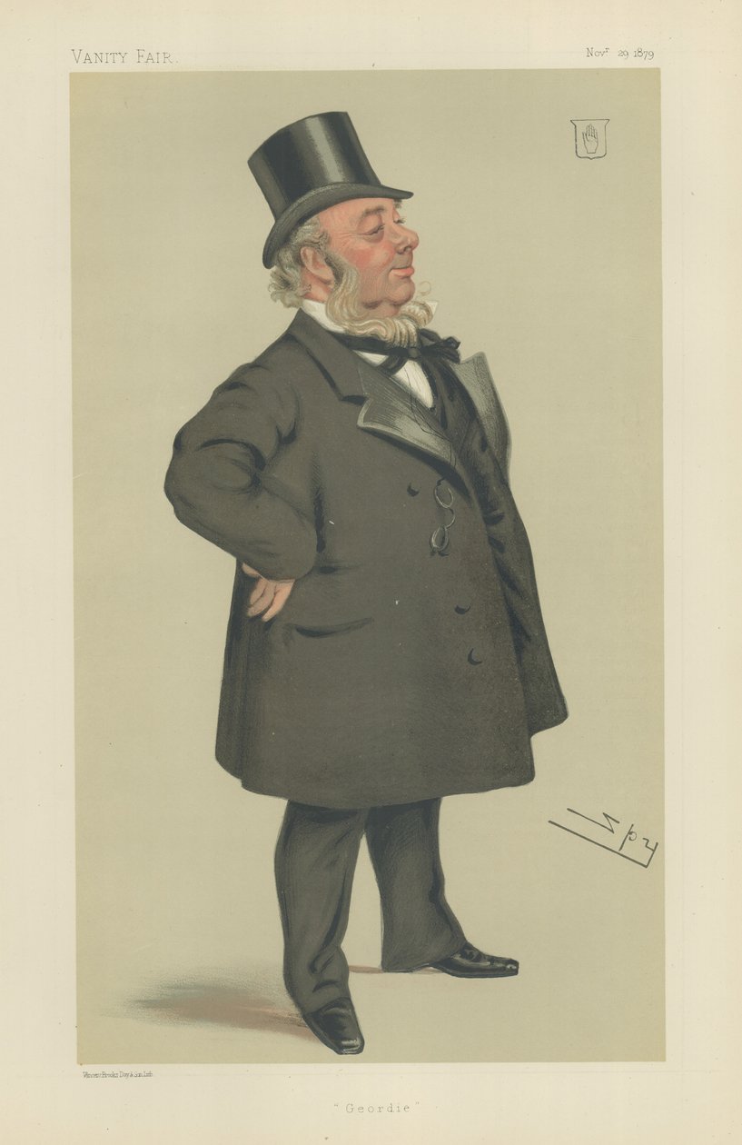 Sir George Elliot by Leslie Matthew Ward: Fine art print