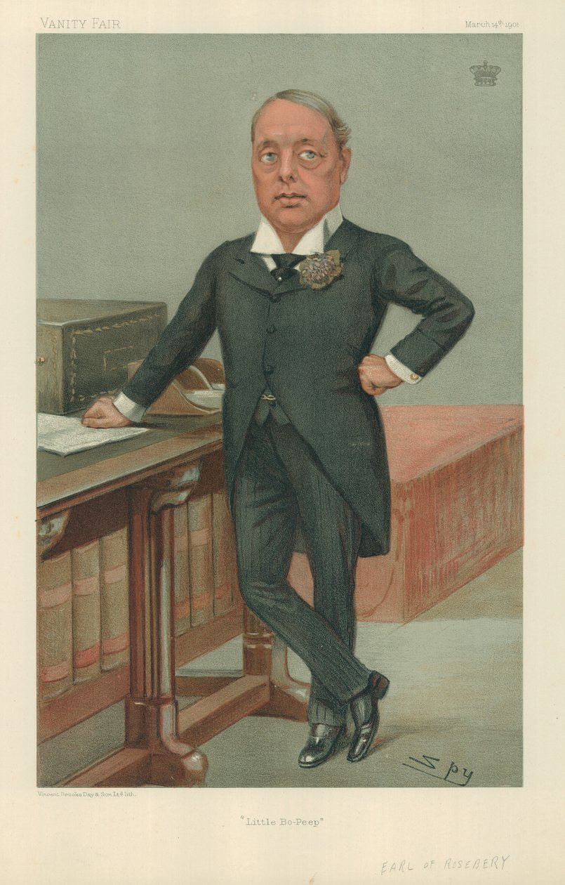 The Earl of Rosebury, Little Bo-Peep, 14 March 1901, Vanity Fair cartoon