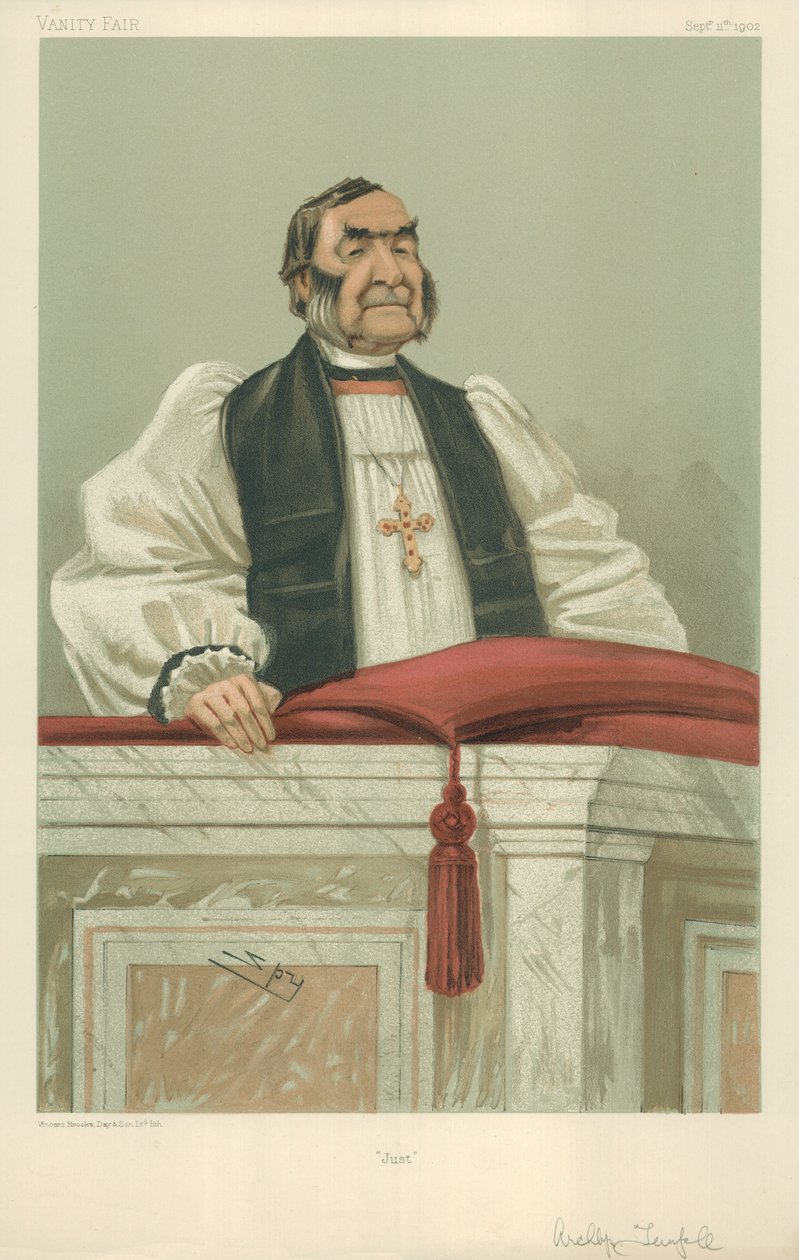 The Rev Frederick Temple, The Archbishop of Canterbury, Vanity Fair cartoon