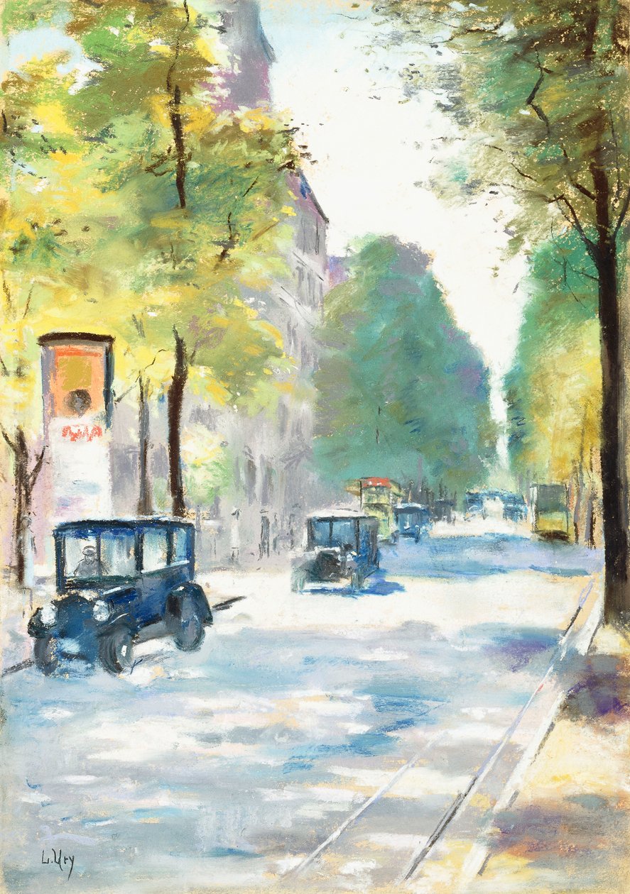 Street Scene by Lesser Ury: Highest-quality art reproduction