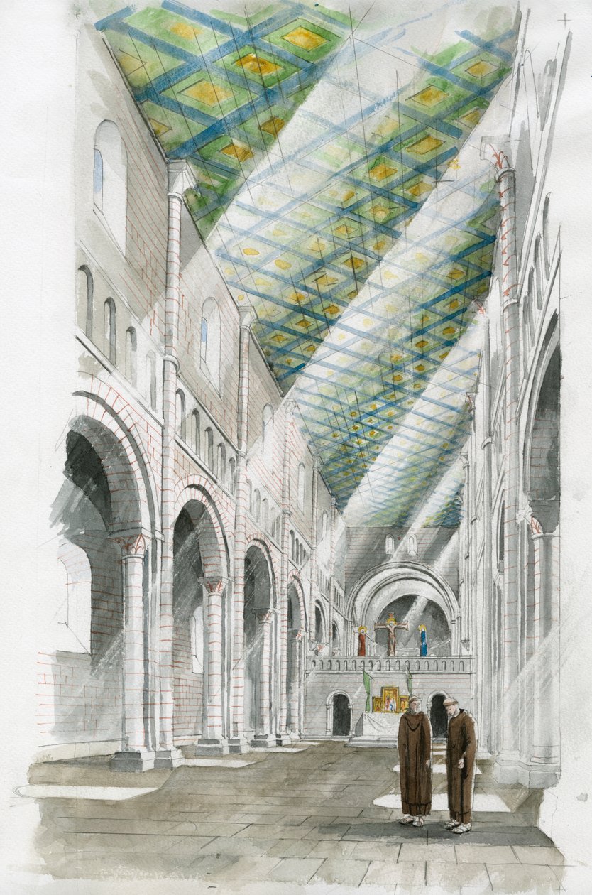 Reconstruction of the Interior of the Church of Old Sarum