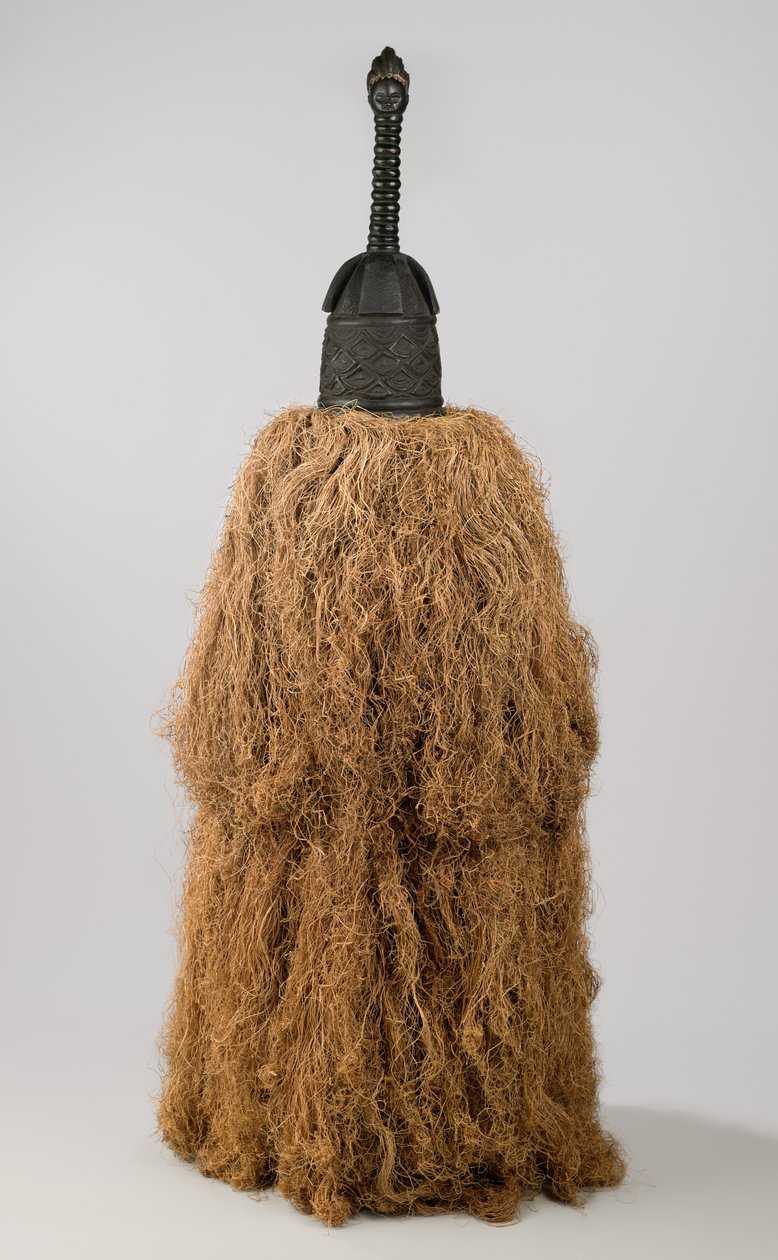 Helmet Mask (Gbetu) with Raffia Costume, Gola, 20th century