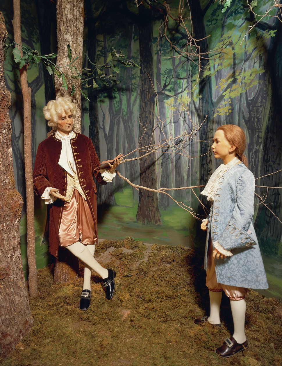 Jean Jacques Rousseau Giving Lesson in Grounds of Chenonceau to Claude ...